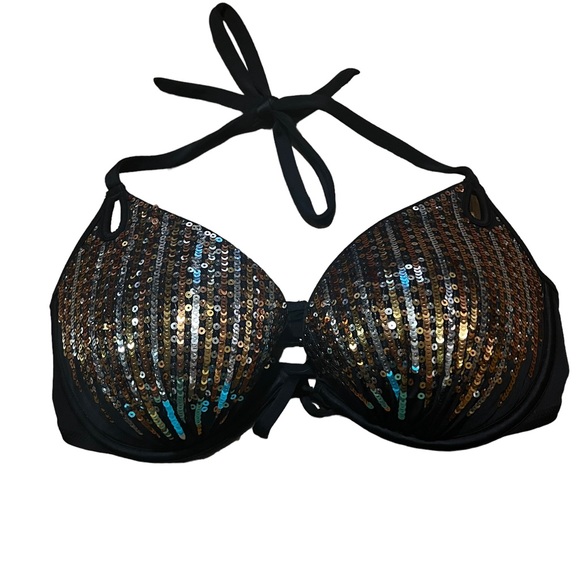 Pink Victorias Secret Swim Victorias Secret Swimwear Sequin Push